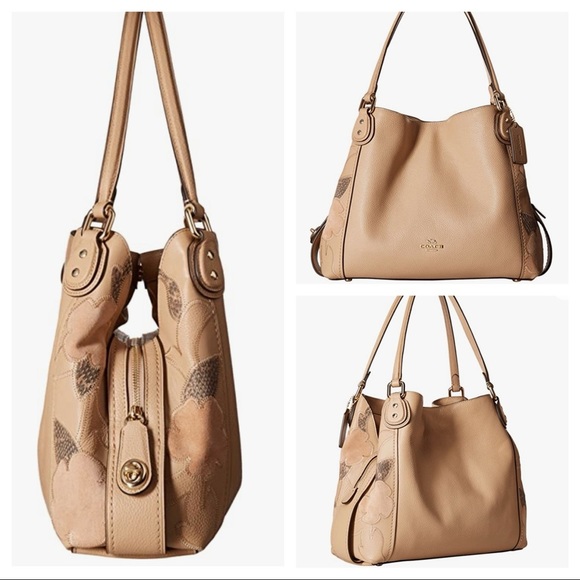 Coach | Bags | Coach Patchwork Tea Rose Edie 3 Shoulder Bag Libeechwood ...